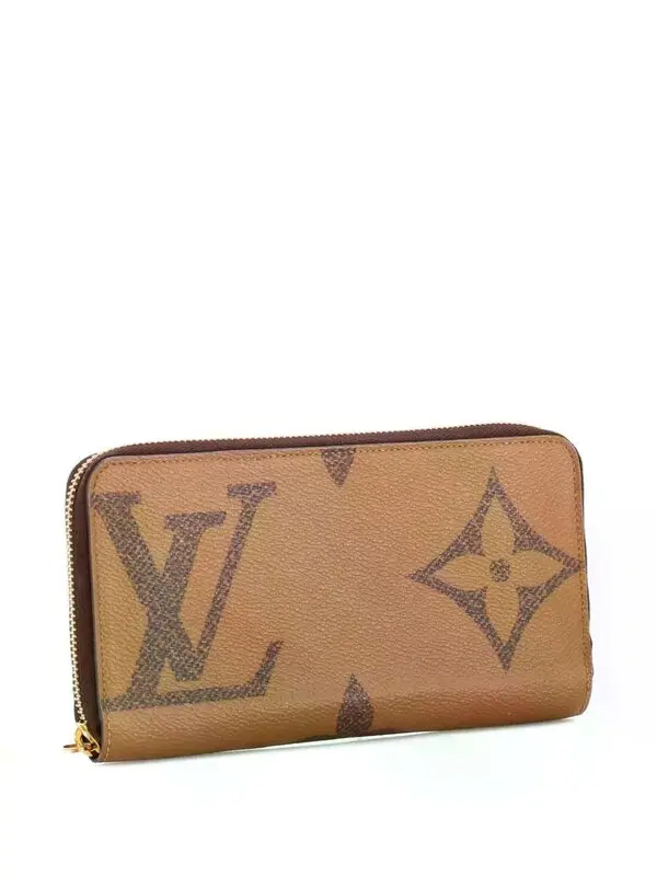 LOUIS VUITTON Zippy Wallet Reverse Monogram Giant Small Wallets