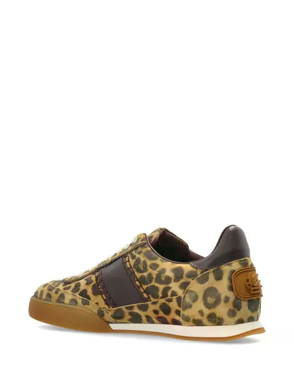 Etro Leopard-print Sneakers - Brown