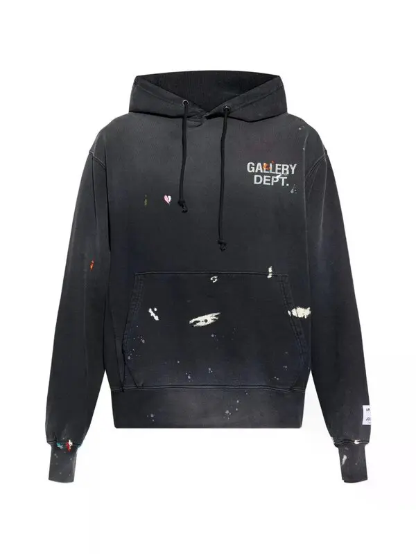 GALLERY DEPT. Logo Print Hoodie - Black