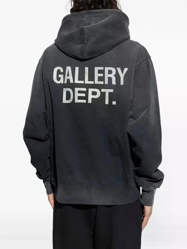 GALLERY DEPT. Logo Print Hoodie - Black
