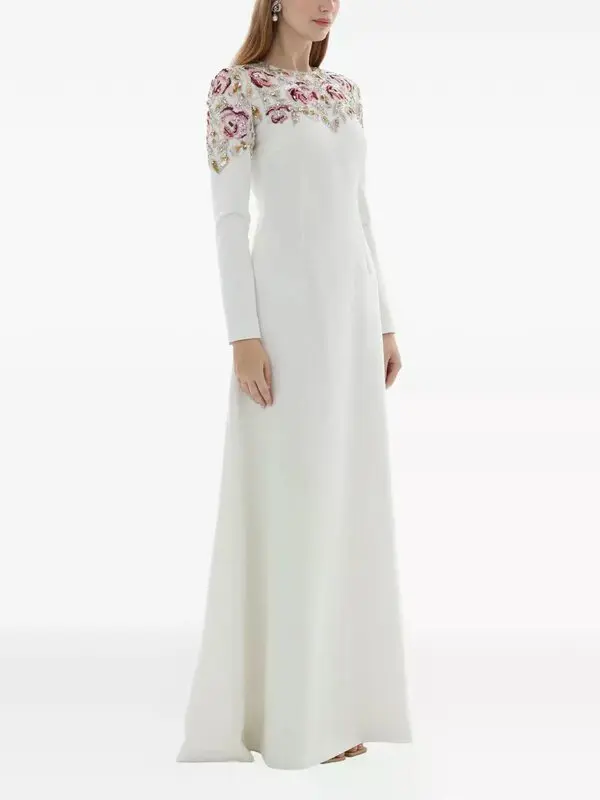 DINA MELWANI Long-sleeves Maxi Dress
