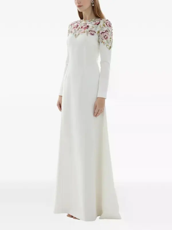 DINA MELWANI Long-sleeves Maxi Dress
