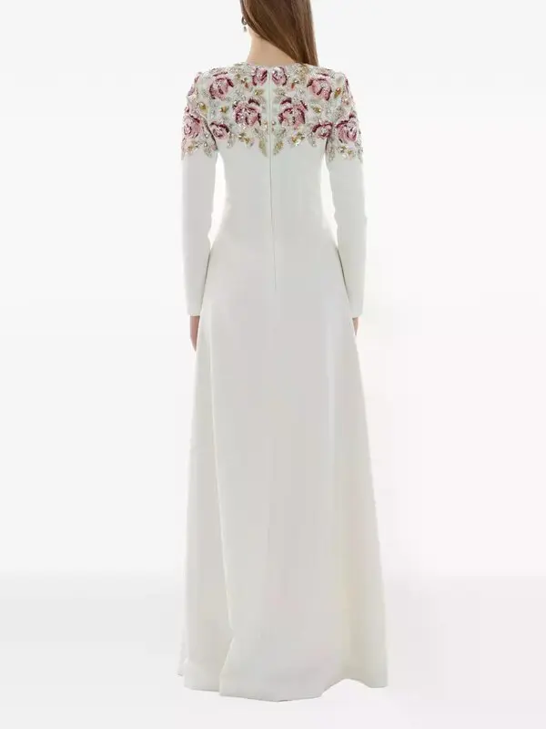 DINA MELWANI Long-sleeves Maxi Dress