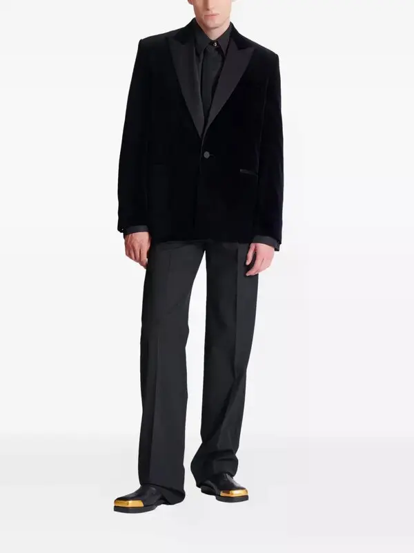 Balmain Velvet Single-breasted Blazer