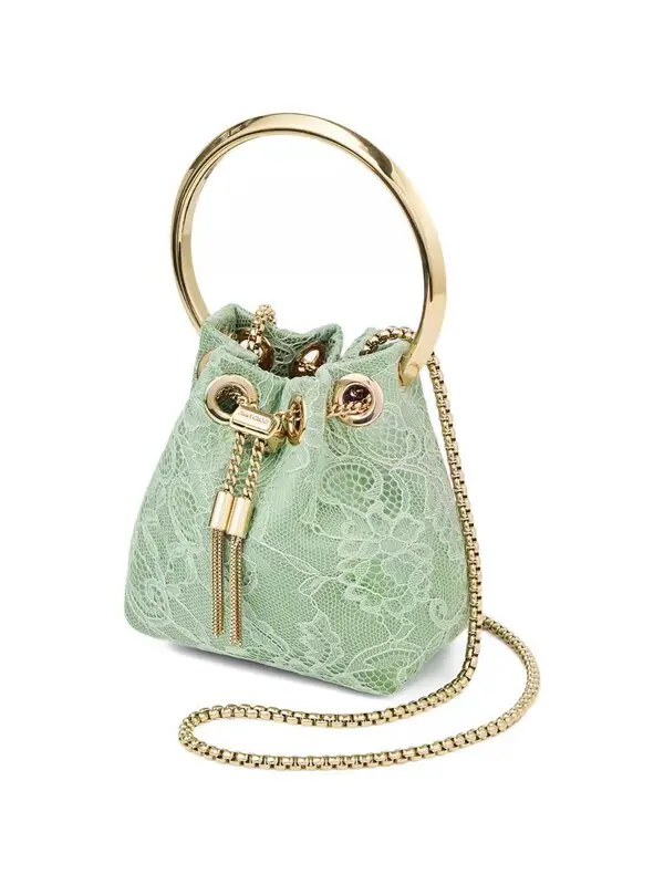 JIMMY CHOO Micro Bon Bon Mini Bag With Lace Handle
