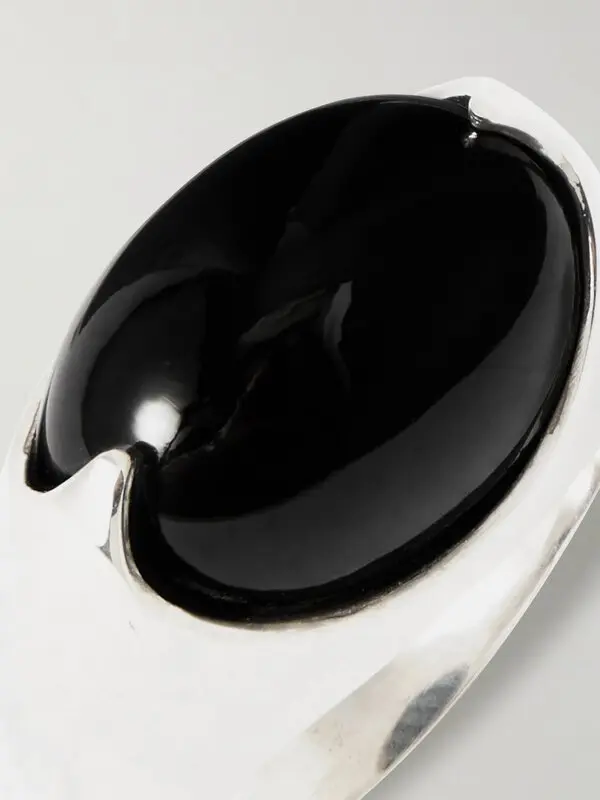 LOREN STEWART Orb Sterling Silver And Agate Ring