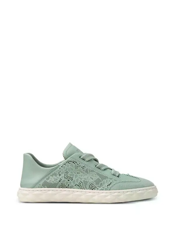 JIMMY CHOO Diamond Flex Laced Laser-cut Sneakers