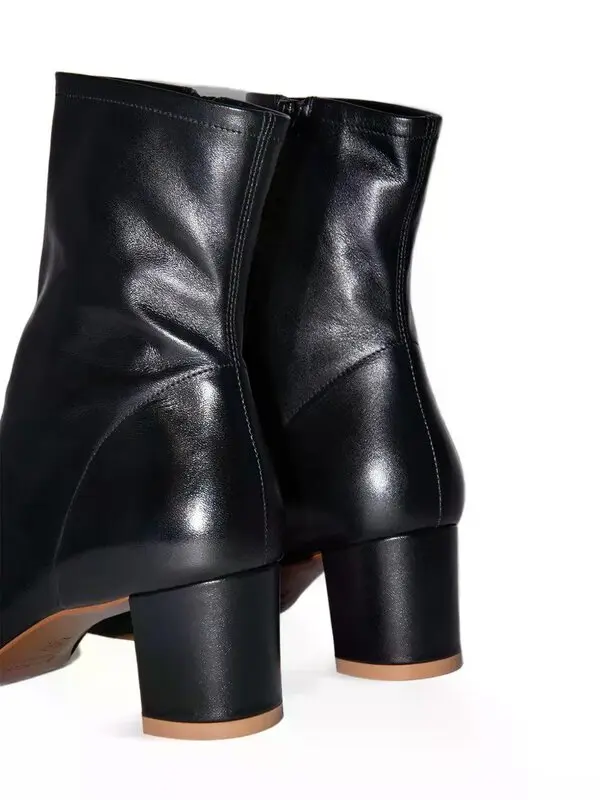 By Far Sofia Square-toe Block-heel Boots