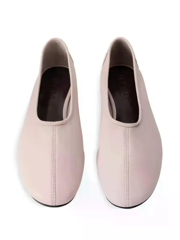 By Far Prudence Leather Ballet Flats