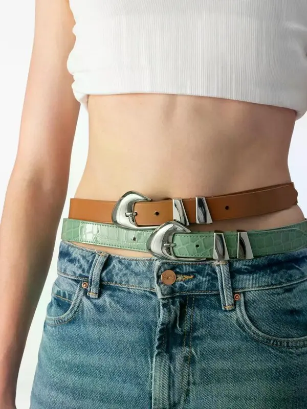 By Far Moore Leather Belt