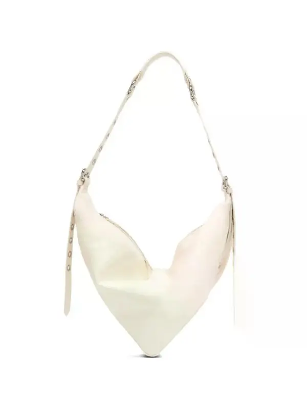 By Far Leather Trayana Cross Body Bag - Neutrals