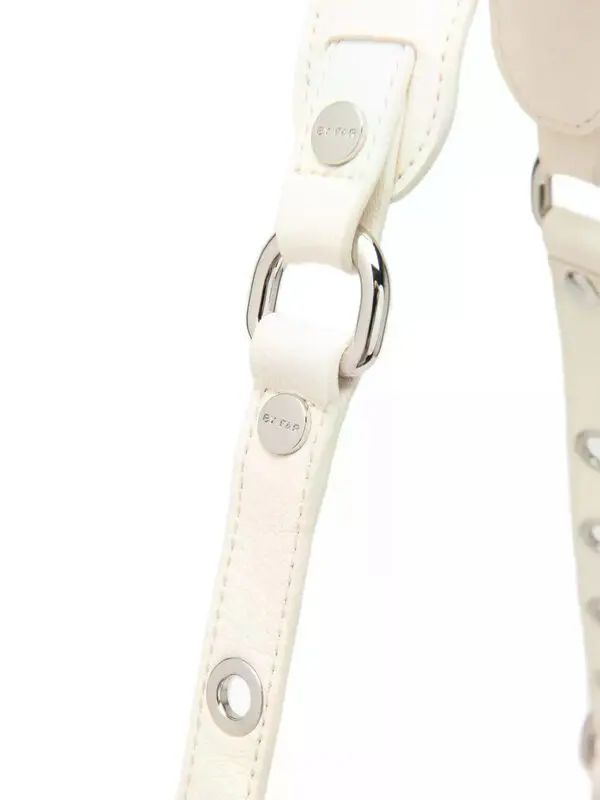 By Far Leather Trayana Cross Body Bag - Neutrals