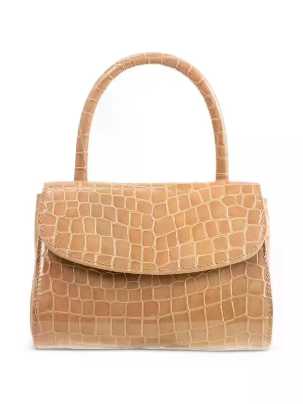 By Far Mini 2.0 Croc-embossed Tote Bag