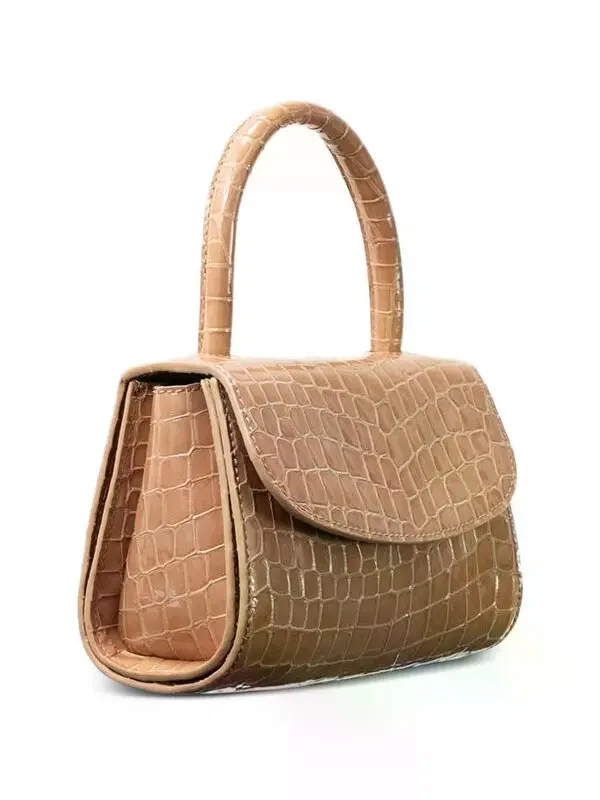 By Far Mini 2.0 Croc-embossed Tote Bag
