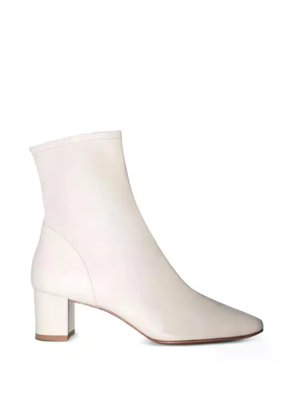 By Far Almond-toe Ankle Boots - Neutrals