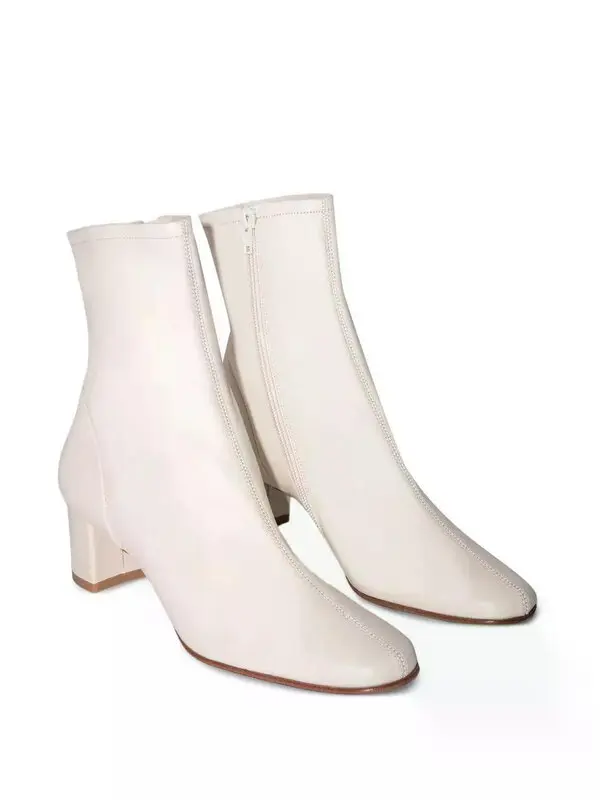 By Far Almond-toe Ankle Boots - Neutrals