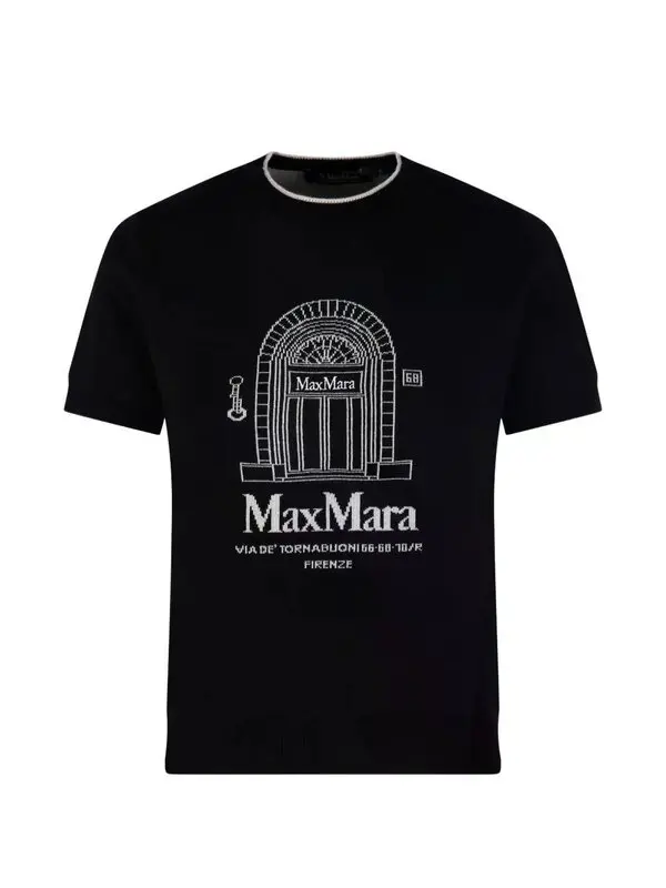 Max Mara Graphic Crew-neck Top