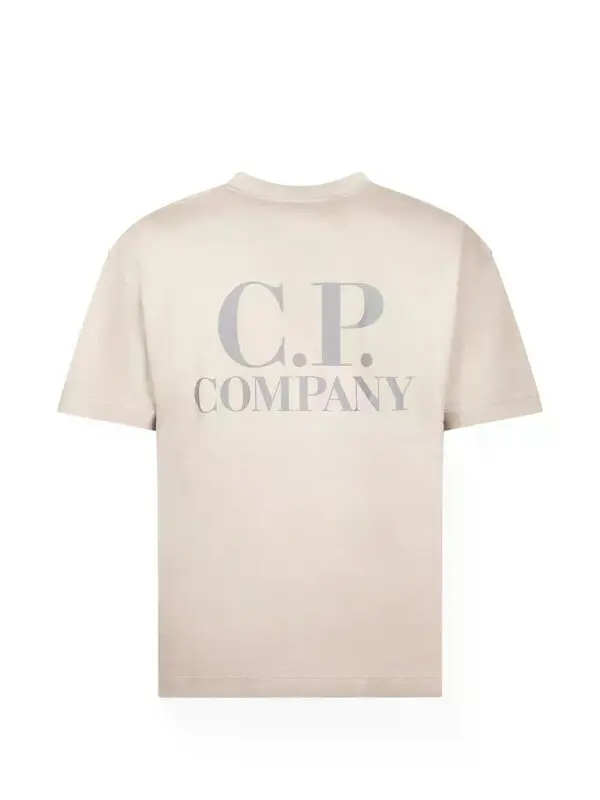 C.P. COMPANY Logo T-shirt - Neutrals
