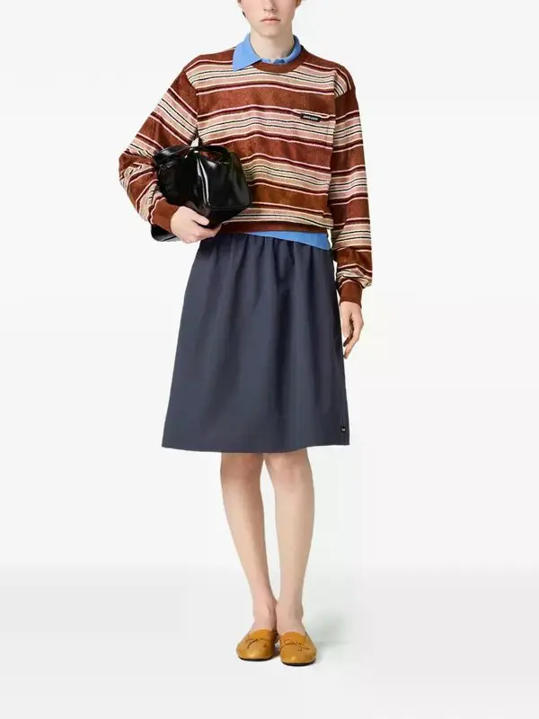 Miu Miu Striped Chenille Sweater
