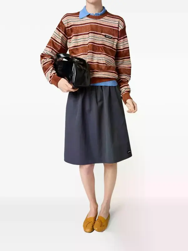 Miu Miu Striped Chenille Sweater