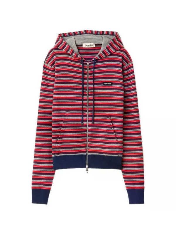 Miu Miu Striped Hoodie