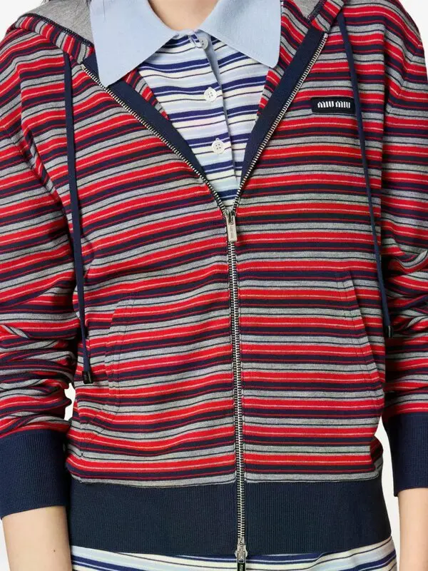 Miu Miu Striped Hoodie
