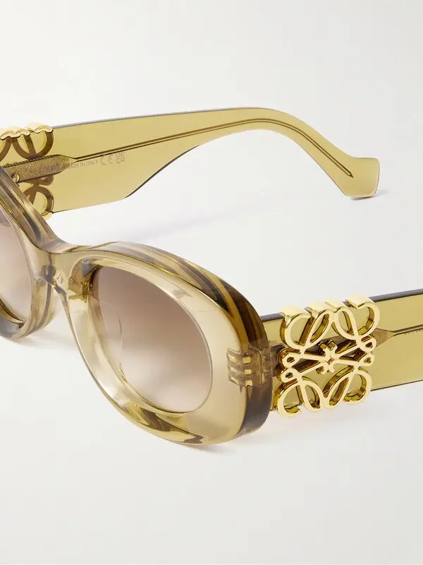 Loewe Anagram Oversized Cat-eye Sunglasses - Yellow