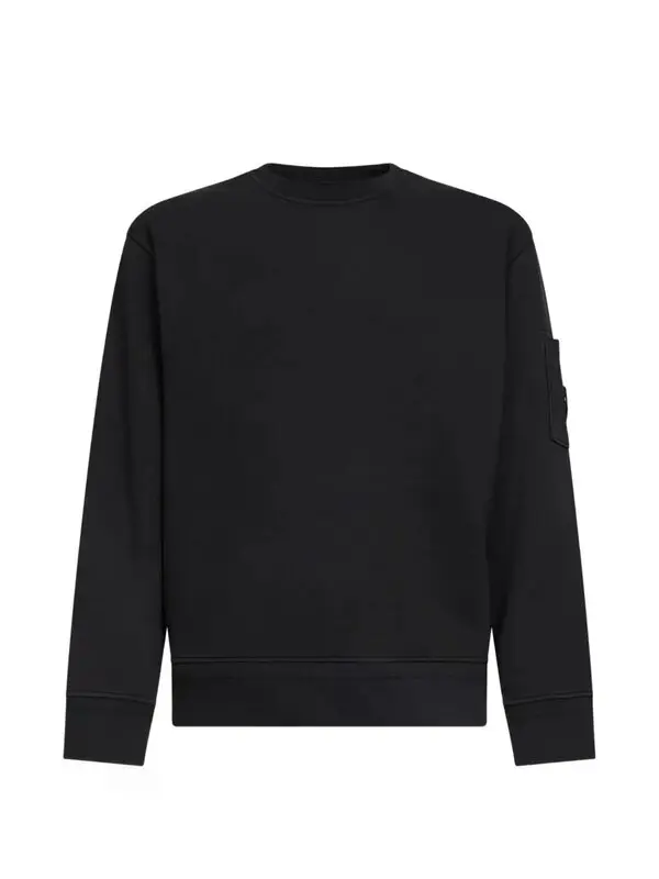 C.P. COMPANY Crew-neck Sweatshirt With Snap-buttoned Patch Pocket