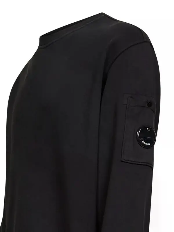 C.P. COMPANY Crew-neck Sweatshirt With Snap-buttoned Patch Pocket