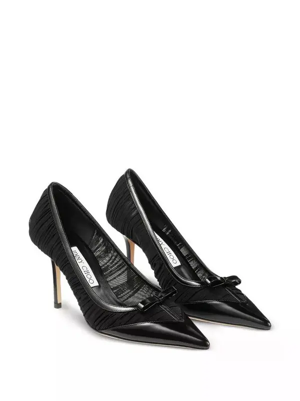 JIMMY CHOO Love Bow 85mm Leather Pumps