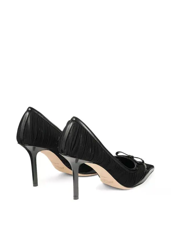 JIMMY CHOO Love Bow 85mm Leather Pumps