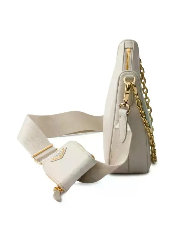 Prada Re-edition 2005 Leather Shoulder Bag - Neutrals