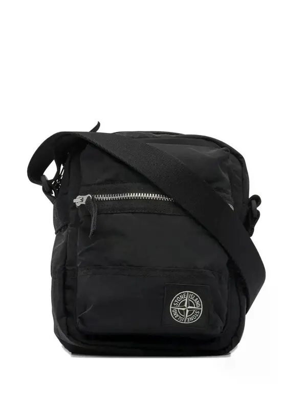 Stone Island Nylon Metal Messenger Bag - Black