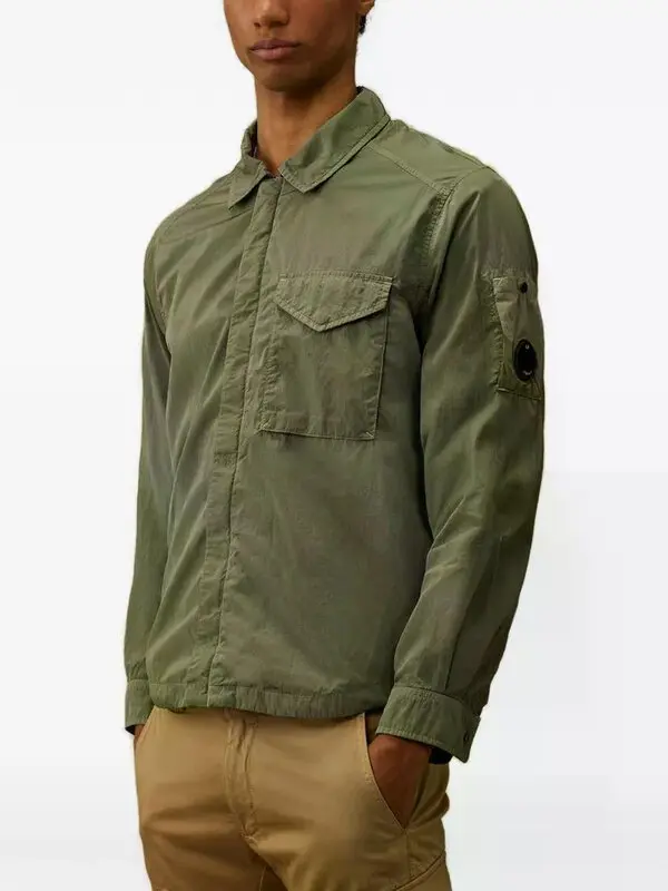 C.P. COMPANY Chrome-r Zipped Lens Overshirt - Green