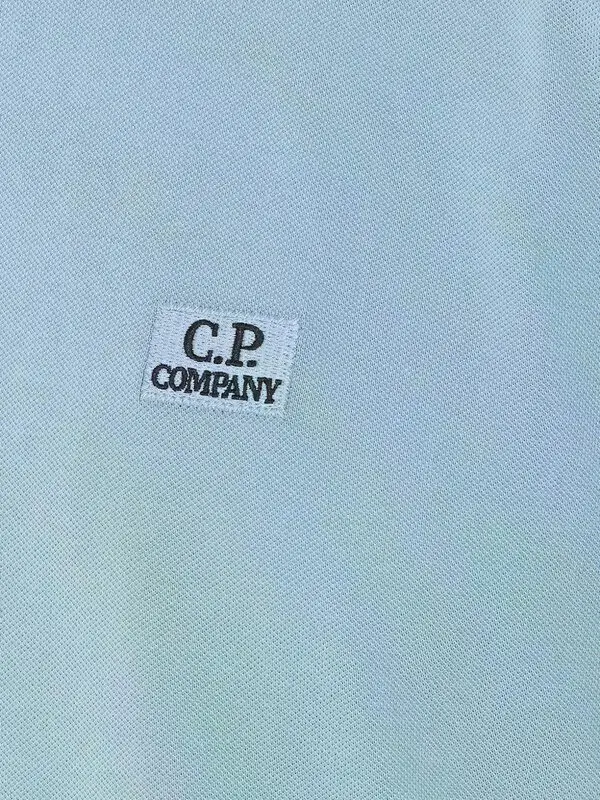 C.P. COMPANY Logo-detail Polo Shirt - Blue