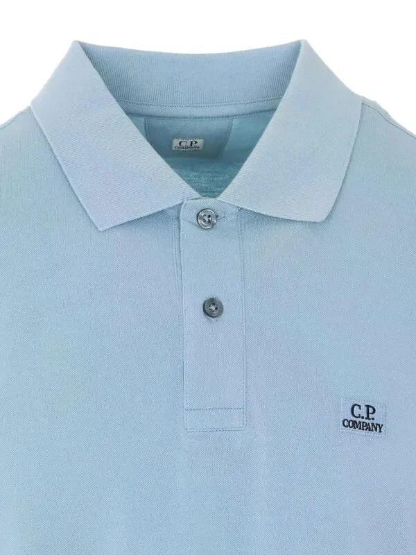 C.P. COMPANY Logo-detail Polo Shirt - Blue