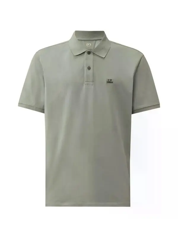 C.P. COMPANY Stretch Piquet Short-sleeve Polo Shirt - Blue