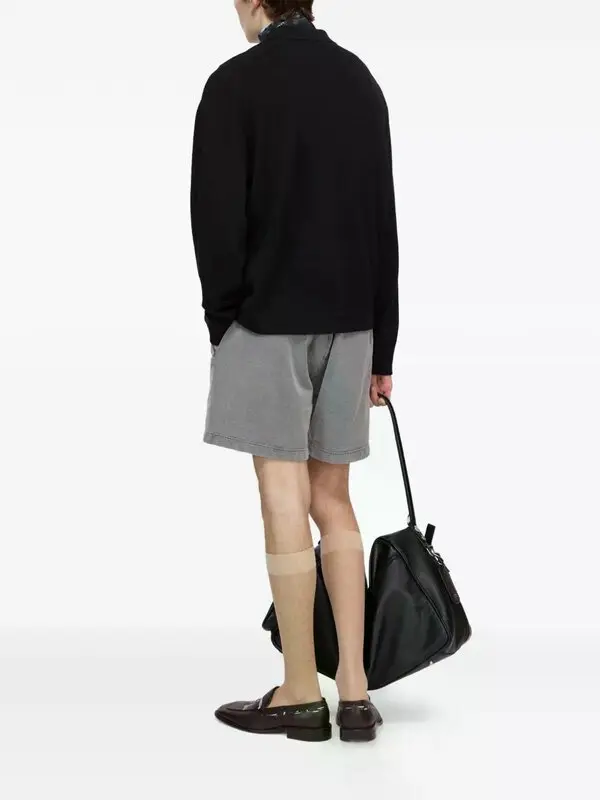 Acne Studios Wool Knit Polo - Black