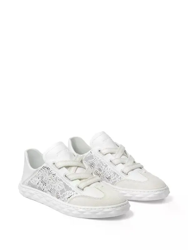 JIMMY CHOO Diamond Light Flex Sneakers - White