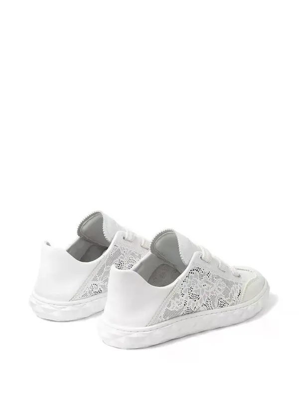 JIMMY CHOO Diamond Light Flex Sneakers - White