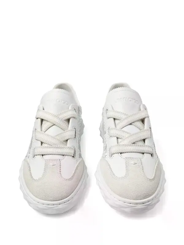 JIMMY CHOO Diamond Light Flex Sneakers - White