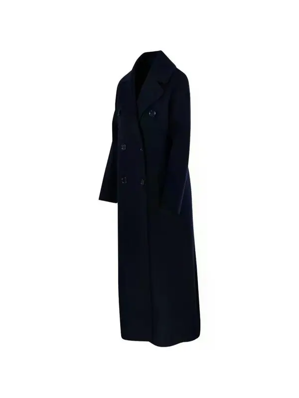 Max Mara Buttoned Coat - Blue