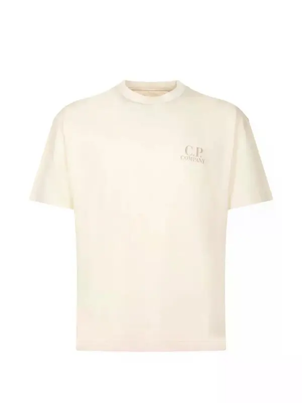 C.P. COMPANY Logo T-shirt - Neutrals