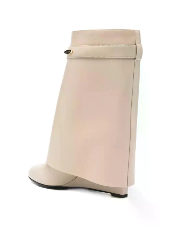 Givenchy Shark Pinch Heel Ankle Boots - Neutrals