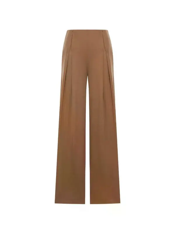 Max Mara Pleated Wool Palazzo Pants
