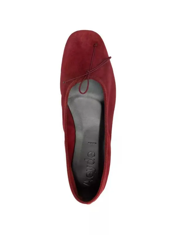AeydĒ Tiby Suede Ballerinas - Red