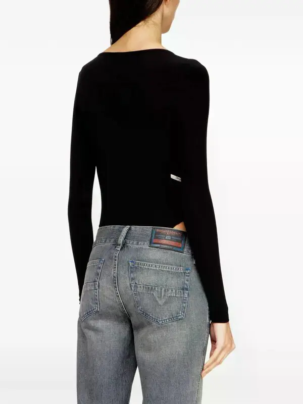 DIESEL® T-bodyn Ribbed Bodysuit - Black