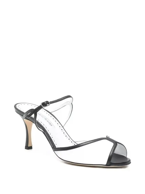 Manolo Blahnik Versari Leather Sandals