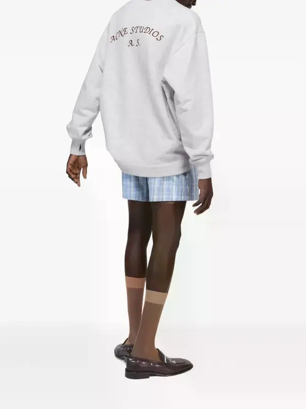 Acne Studios Logo-embroidered Sweatshirt - Grey