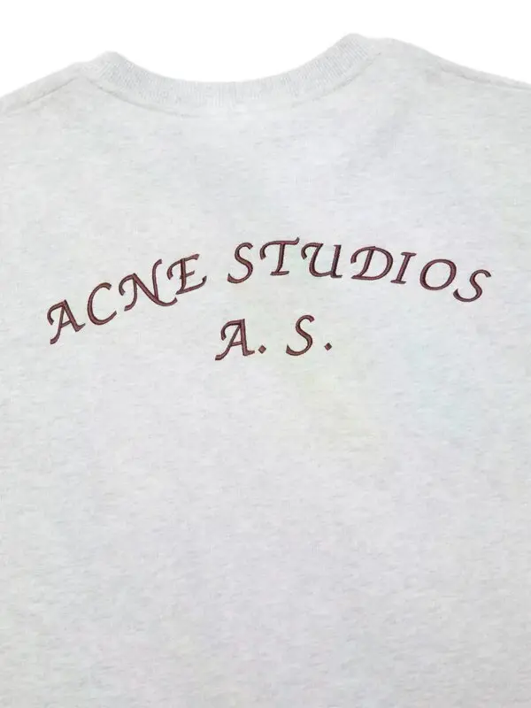 Acne Studios Logo-embroidered Sweatshirt - Grey
